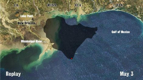 Graph of the Day: BP Deepwater Horizon Oil Spill Extent, 22 April 2010 ...